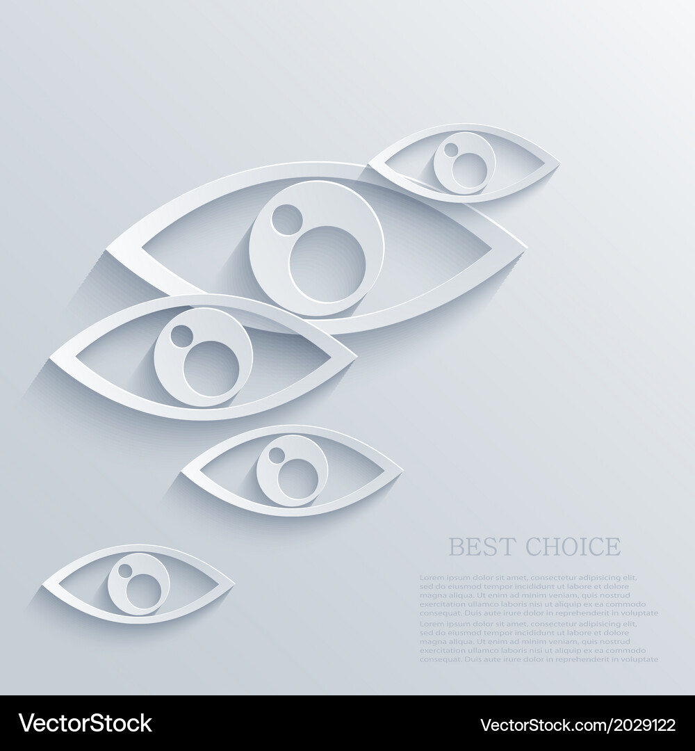 Modern eyes background eps 10 Royalty Free Vector Image