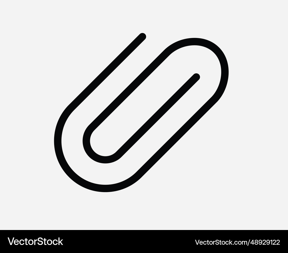 Paperclip icon paper clip attach attachment email Vector Image