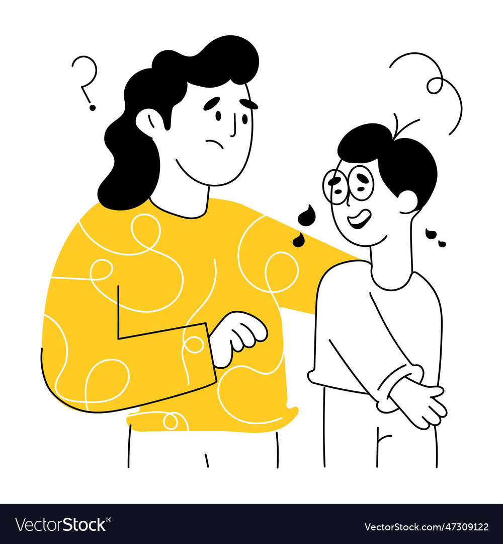 Worried mother Royalty Free Vector Image - VectorStock