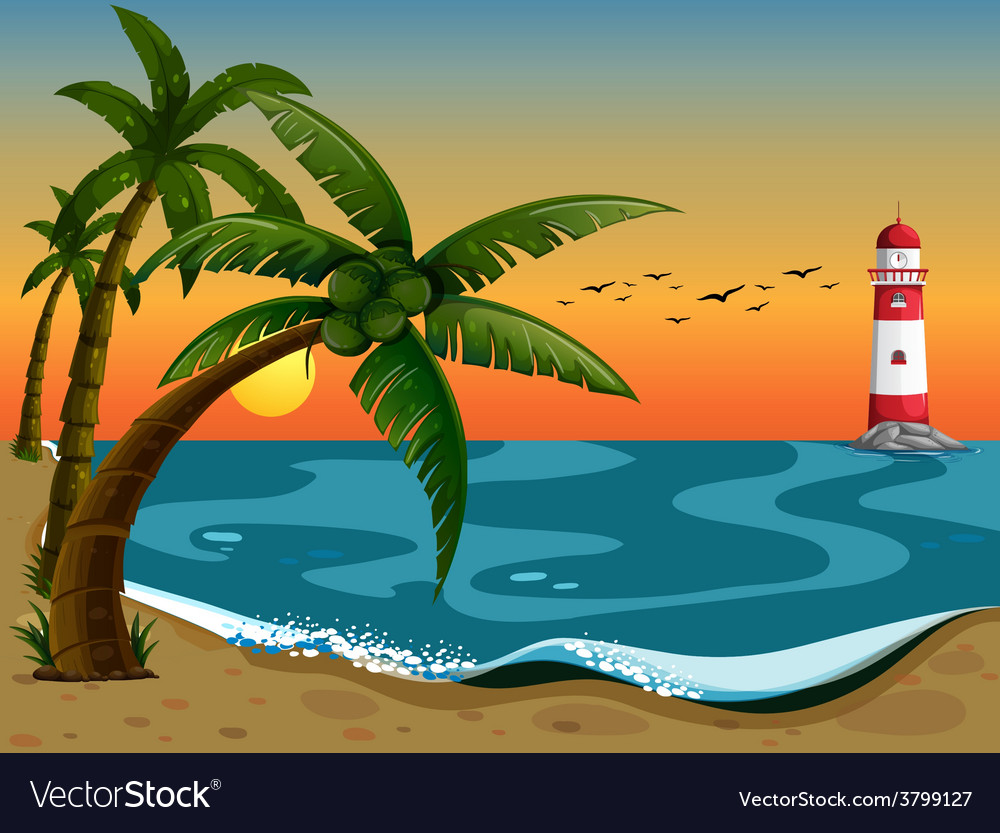 Beach Royalty Free Vector Image - VectorStock