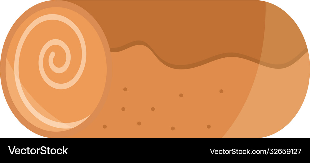 Bread roll cake menu bakery food product flat Vector Image