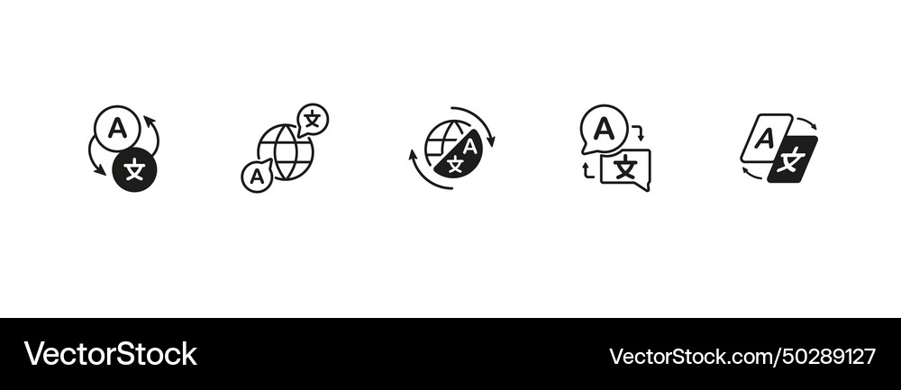Translation and global communications icon Vector Image