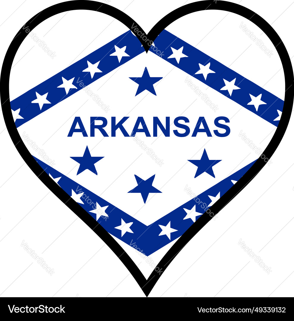 Arkansas state motorcycle license plate Royalty Free Vector