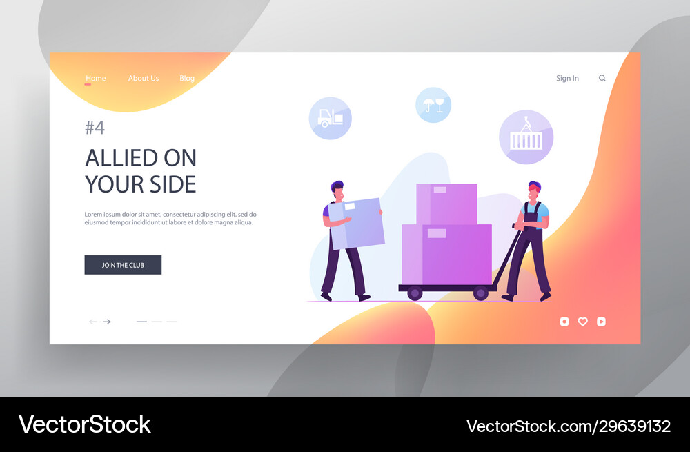 Cargo transportation insurance storage and Vector Image