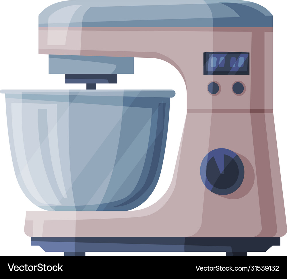 Electric food processor with bowl household Vector Image