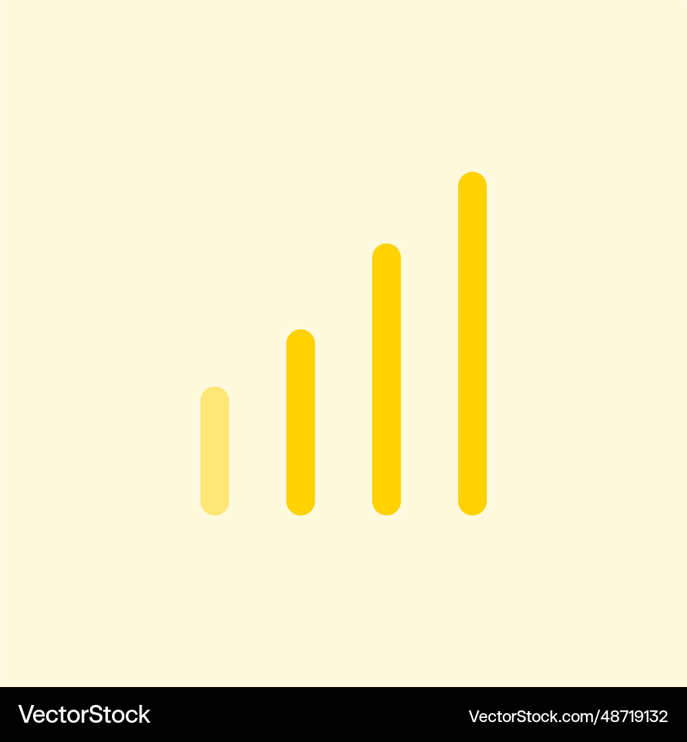 Full signal of cellular reception isolated Vector Image