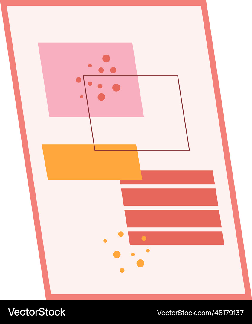 Abstract art picture in frame icon Royalty Free Vector Image