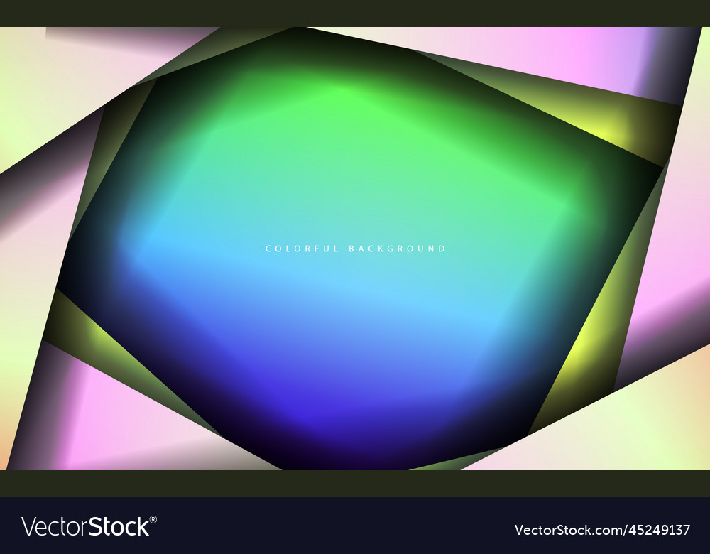 Abstract Papercut Overlap Layer Background Vector Image