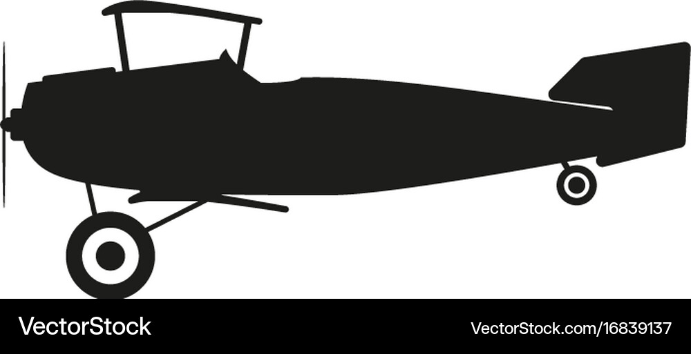Aircraft sign black icon Royalty Free Vector Image