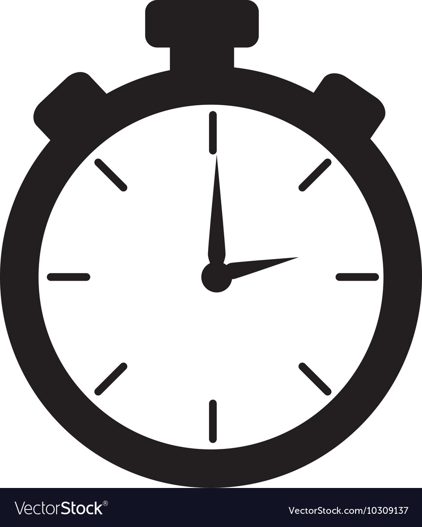 Chronometer device time Royalty Free Vector Image