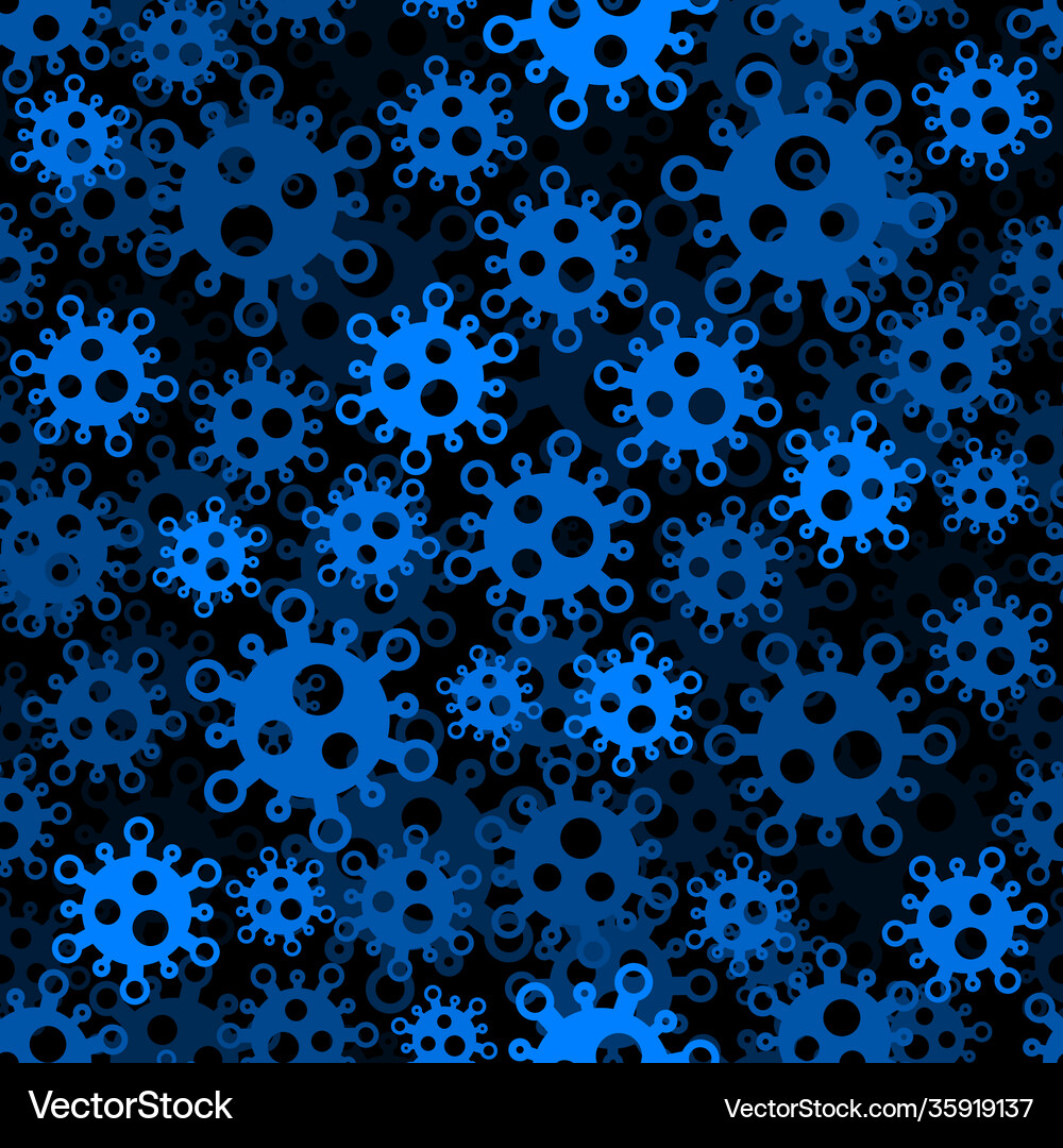 Coronavirus 2019-ncov pandemic flu microscopic Vector Image