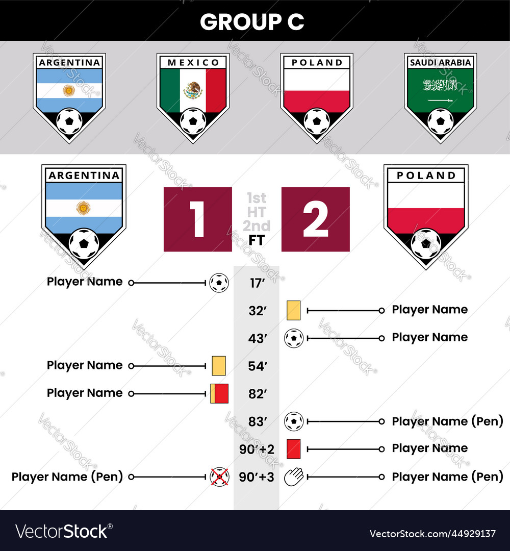 Football match details and angled team icons for Vector Image