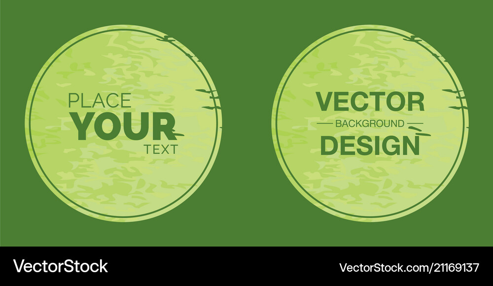 Green watercolor background with place for text Vector Image