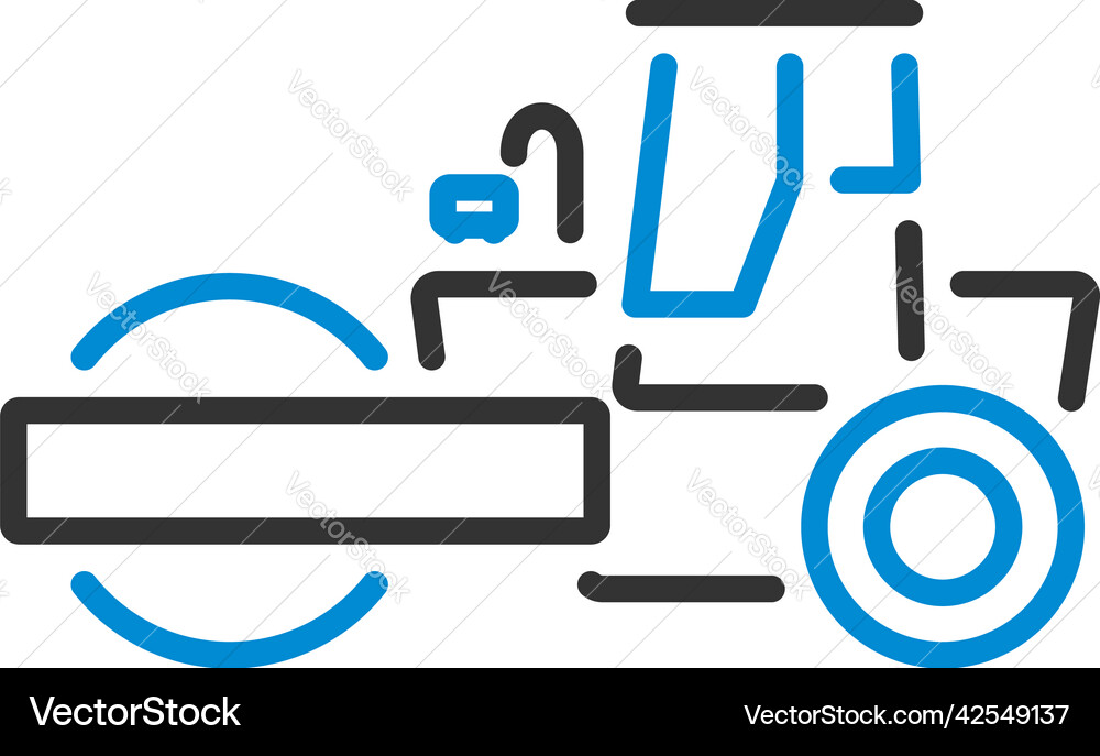 Icon of road roller Royalty Free Vector Image - VectorStock