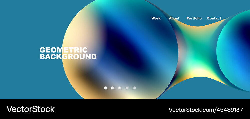 Round shapes and circles geometric abstract Vector Image