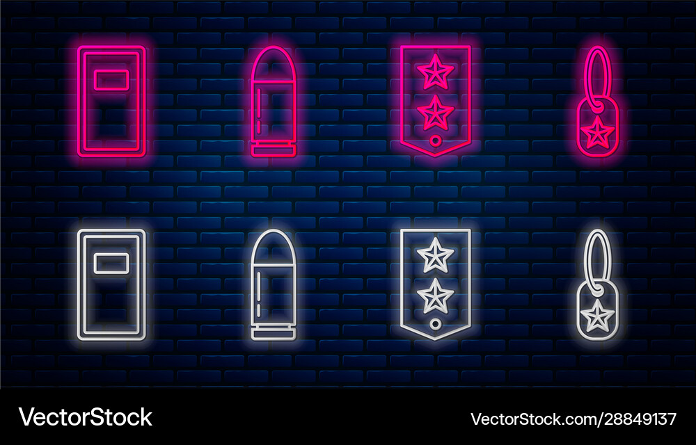 Set line bullet chevron police assault shield Vector Image