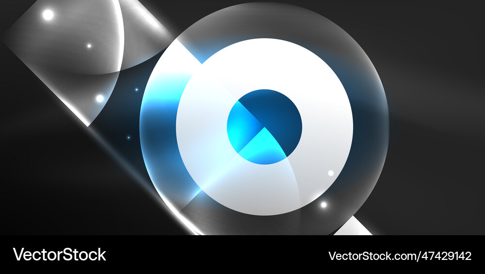 Abstract background blue shiny glowing neon color Vector Image