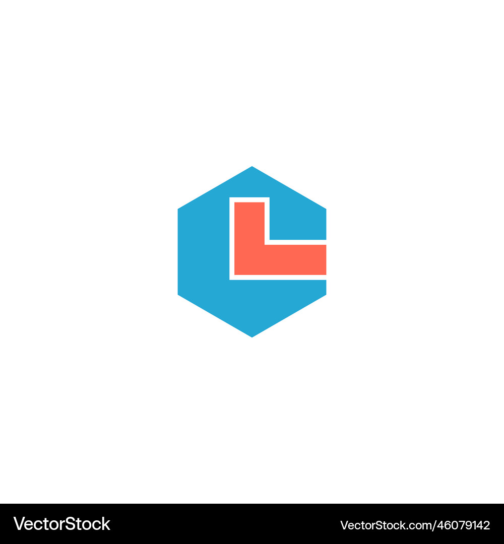 Alphabet letters initials logo cl lc l and c Vector Image