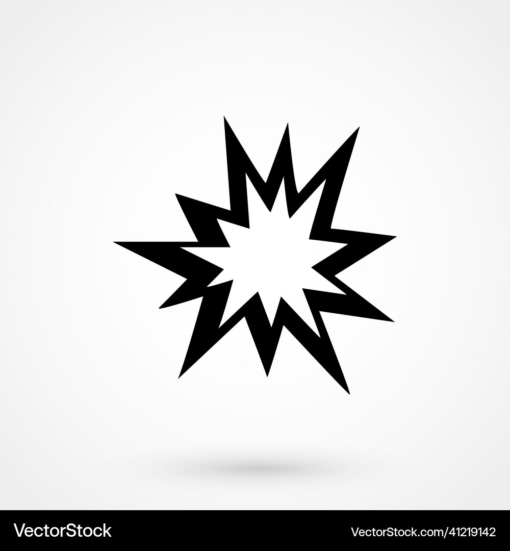Boom icon Royalty Free Vector Image - VectorStock