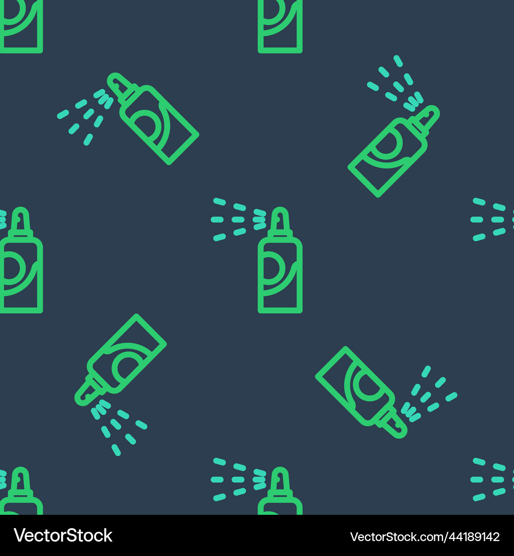 Line spray can for hairspray deodorant Royalty Free Vector