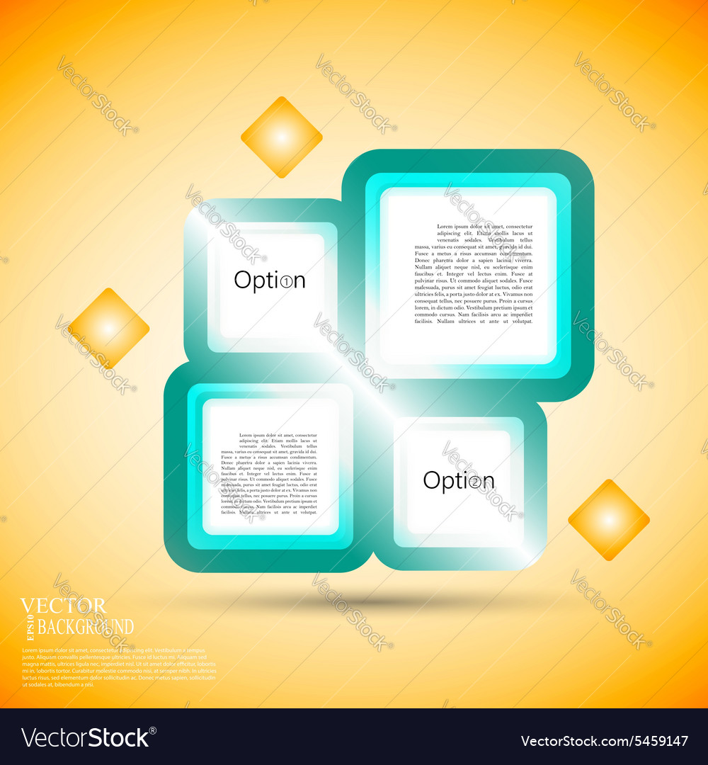 Abstract background of color boxes Template for a Vector Image