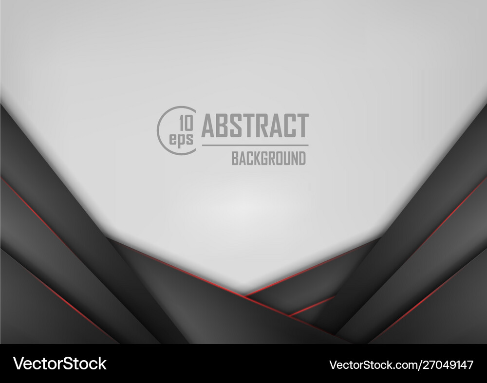 Abstract background white and black origami Vector Image