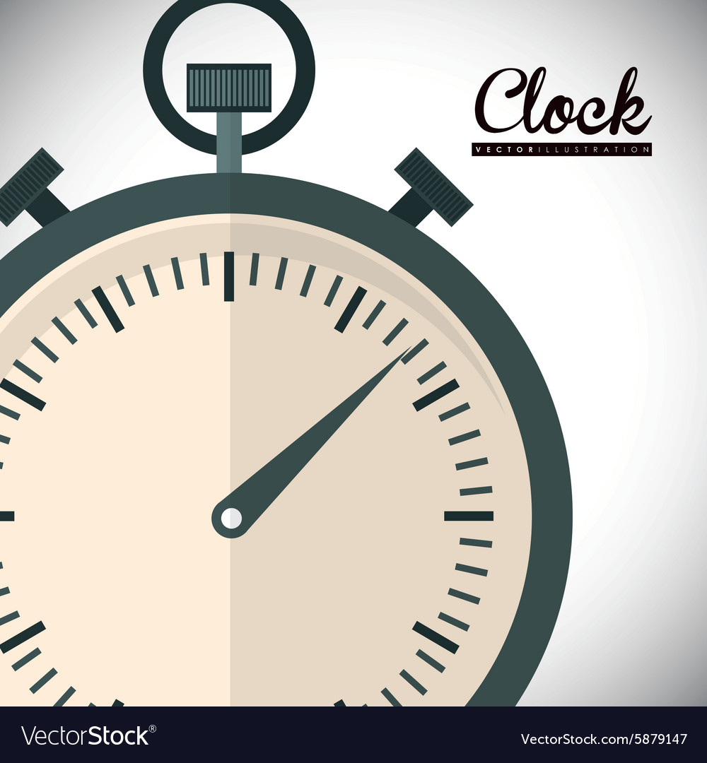 Clock design Royalty Free Vector Image - VectorStock