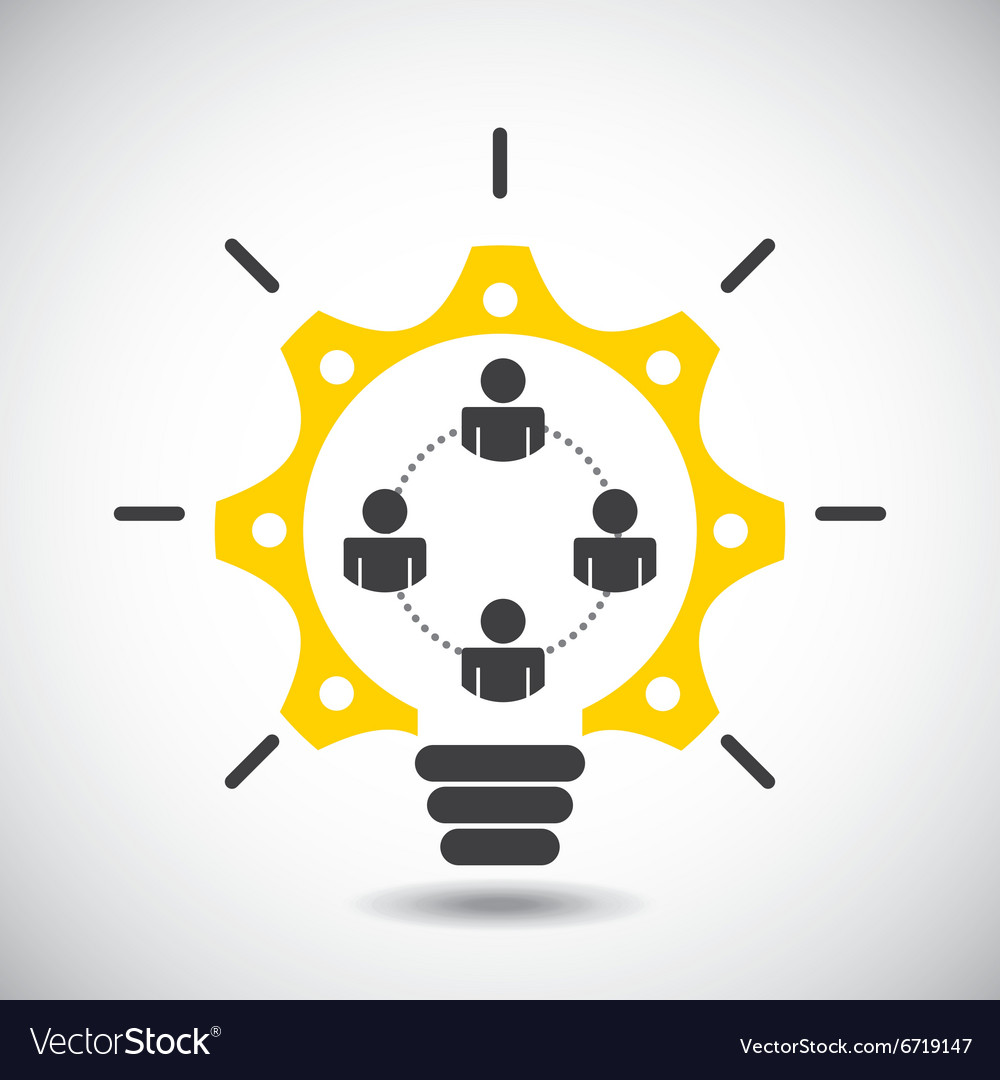 Collaborative people design Royalty Free Vector Image