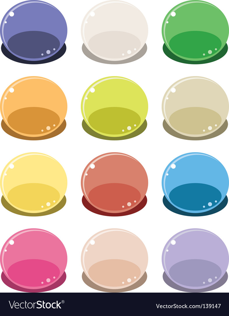 Set bubbles Royalty Free Vector Image - VectorStock
