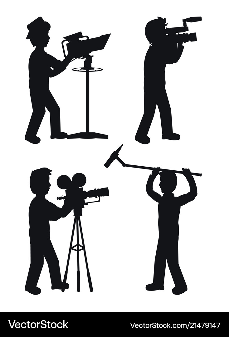 Set of camera mens Royalty Free Vector Image - VectorStock