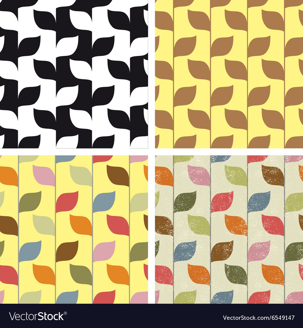 Set seamless patterns backgrounds Royalty Free Vector Image