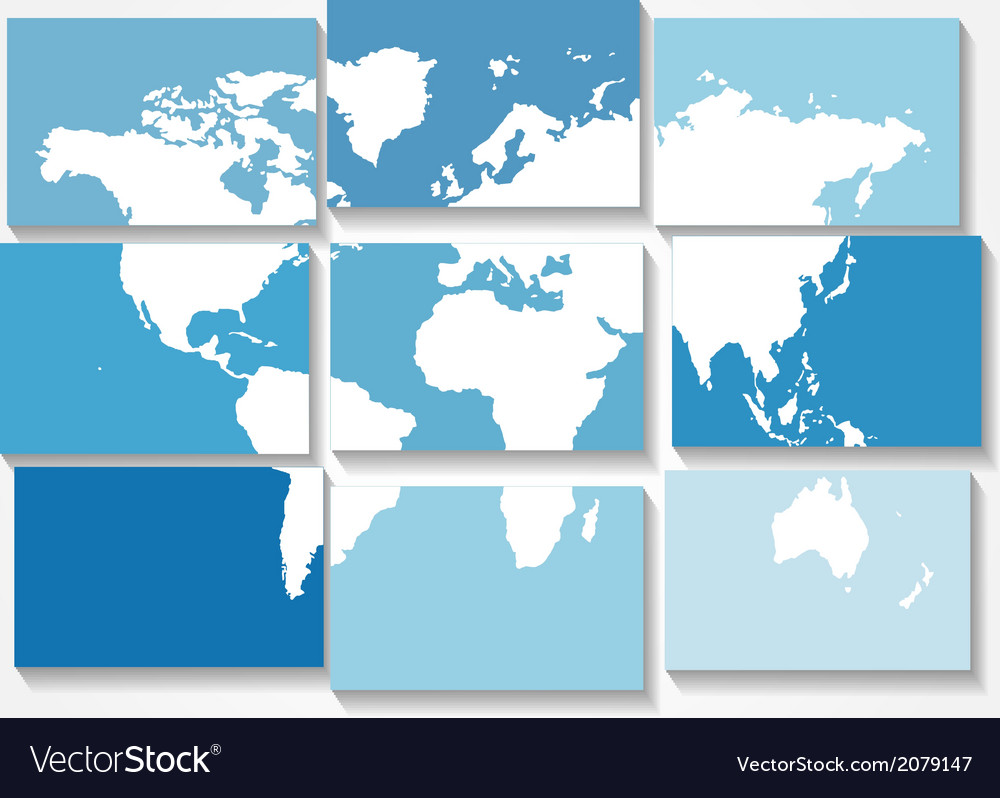 Tiled world map background Royalty Free Vector Image
