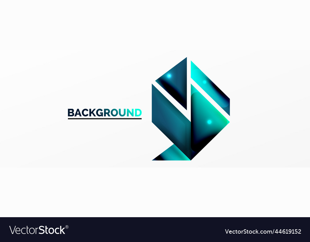 Abstract background simple color geometric shapes Vector Image