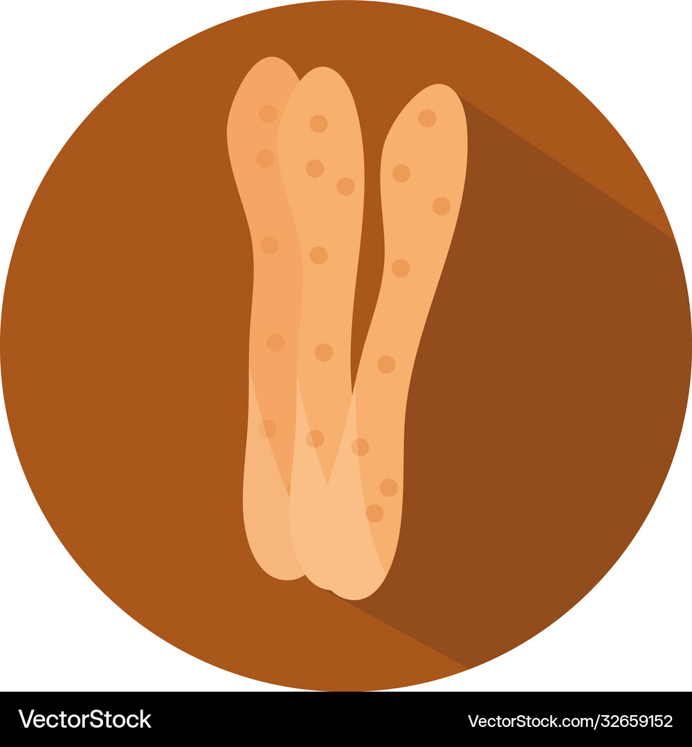 Bread sticks menu bakery food product block Vector Image