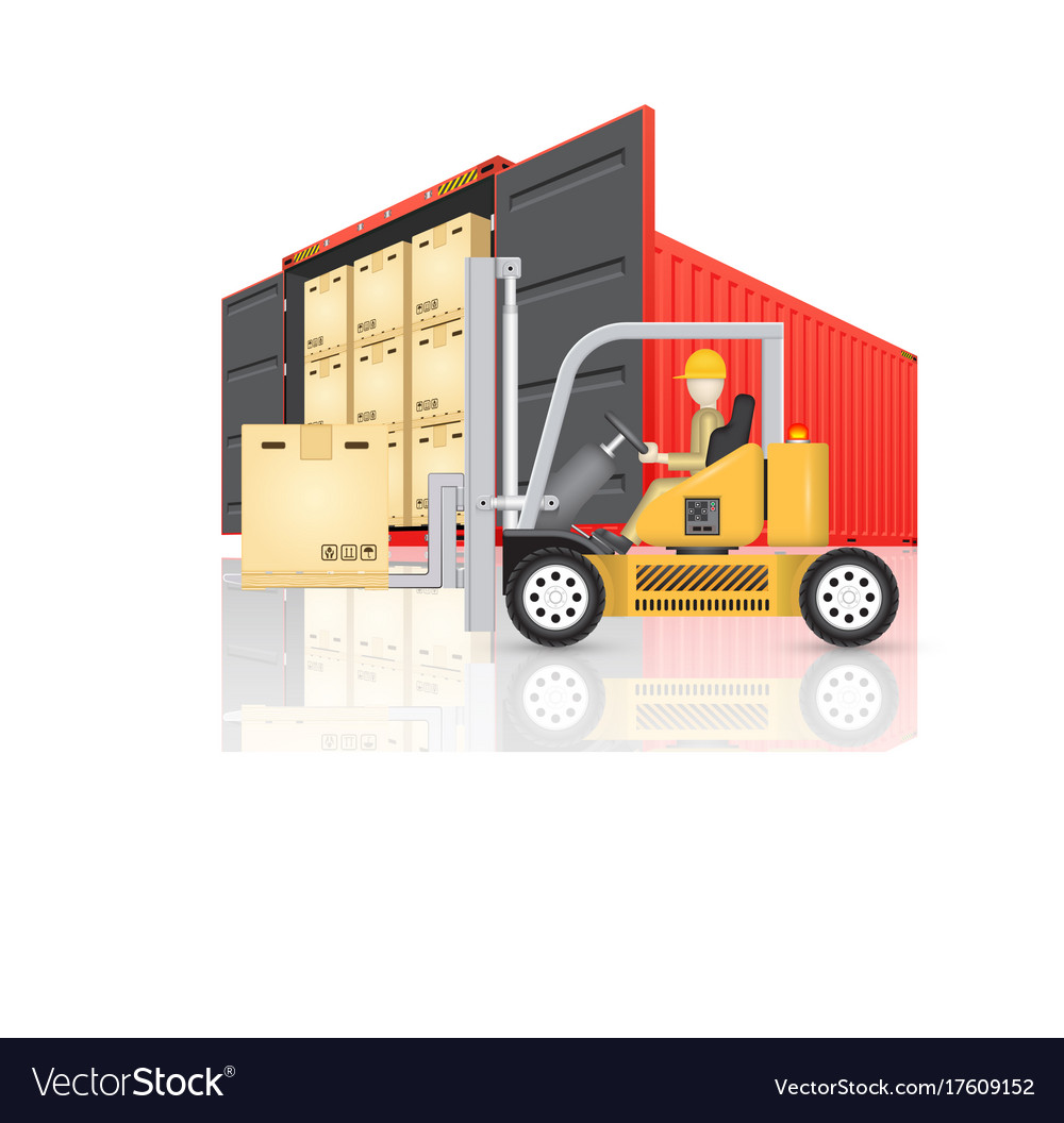 Cargo container Royalty Free Vector Image - VectorStock