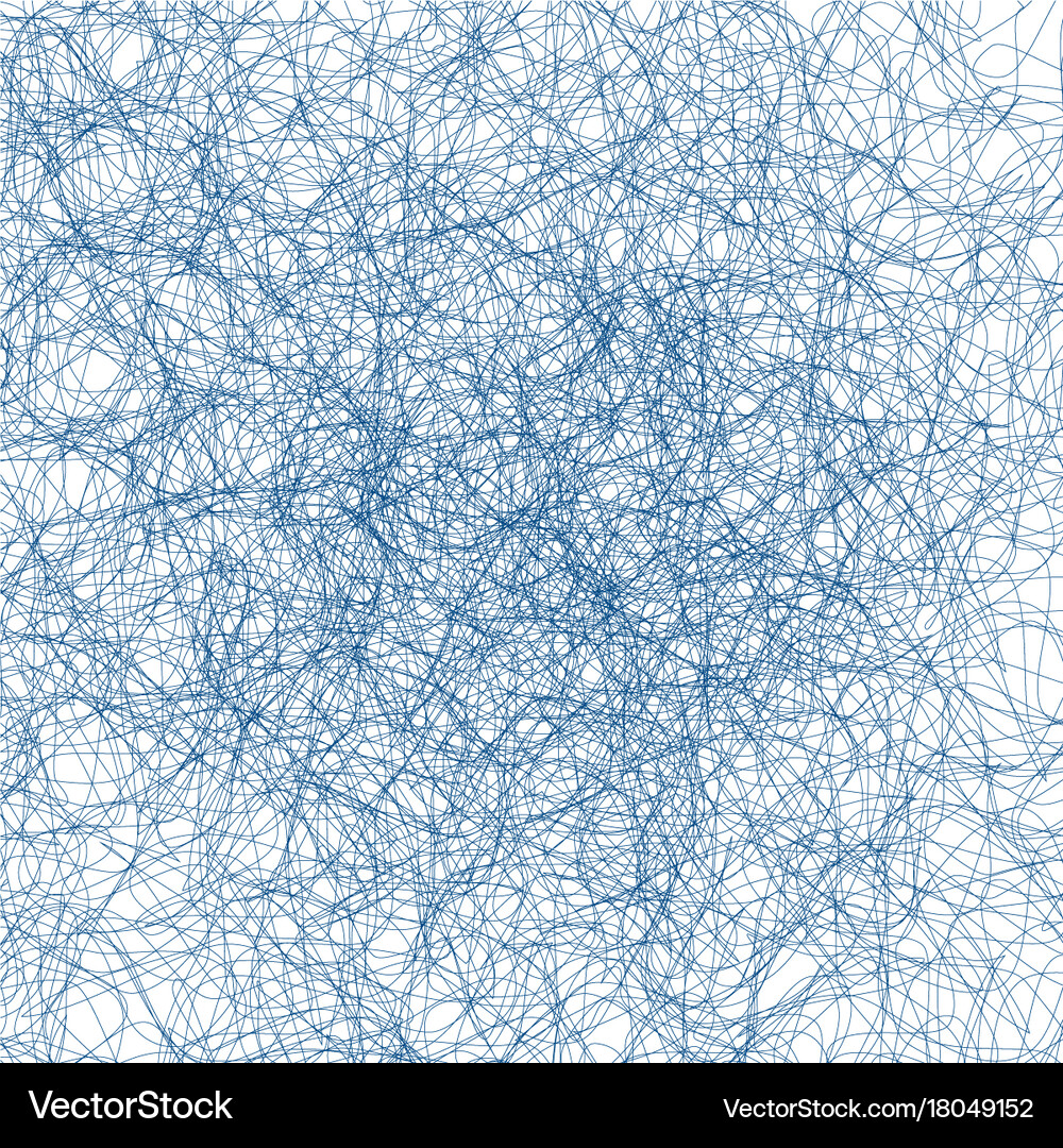 Doodle line in blue color on white background Vector Image