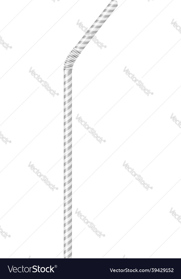 Drinking straw Royalty Free Vector Image - VectorStock