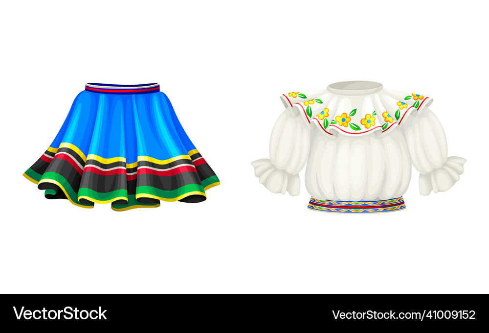 Ecuador national symbols set traditional Vector Image