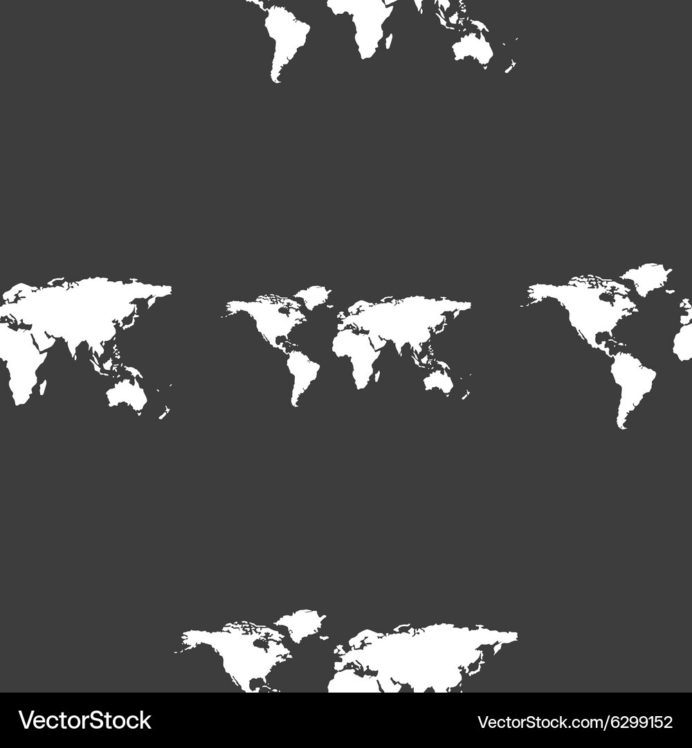 Globe sign icon world map geography symbol Vector Image