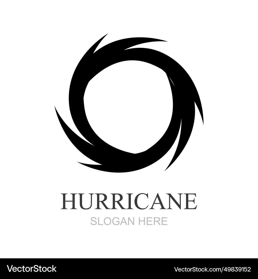 Hurricane logo symbol icon company Royalty Free Vector Image