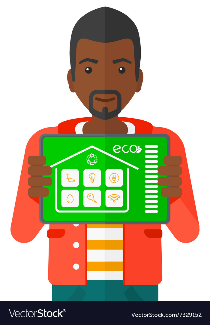 Smart home application Royalty Free Vector Image