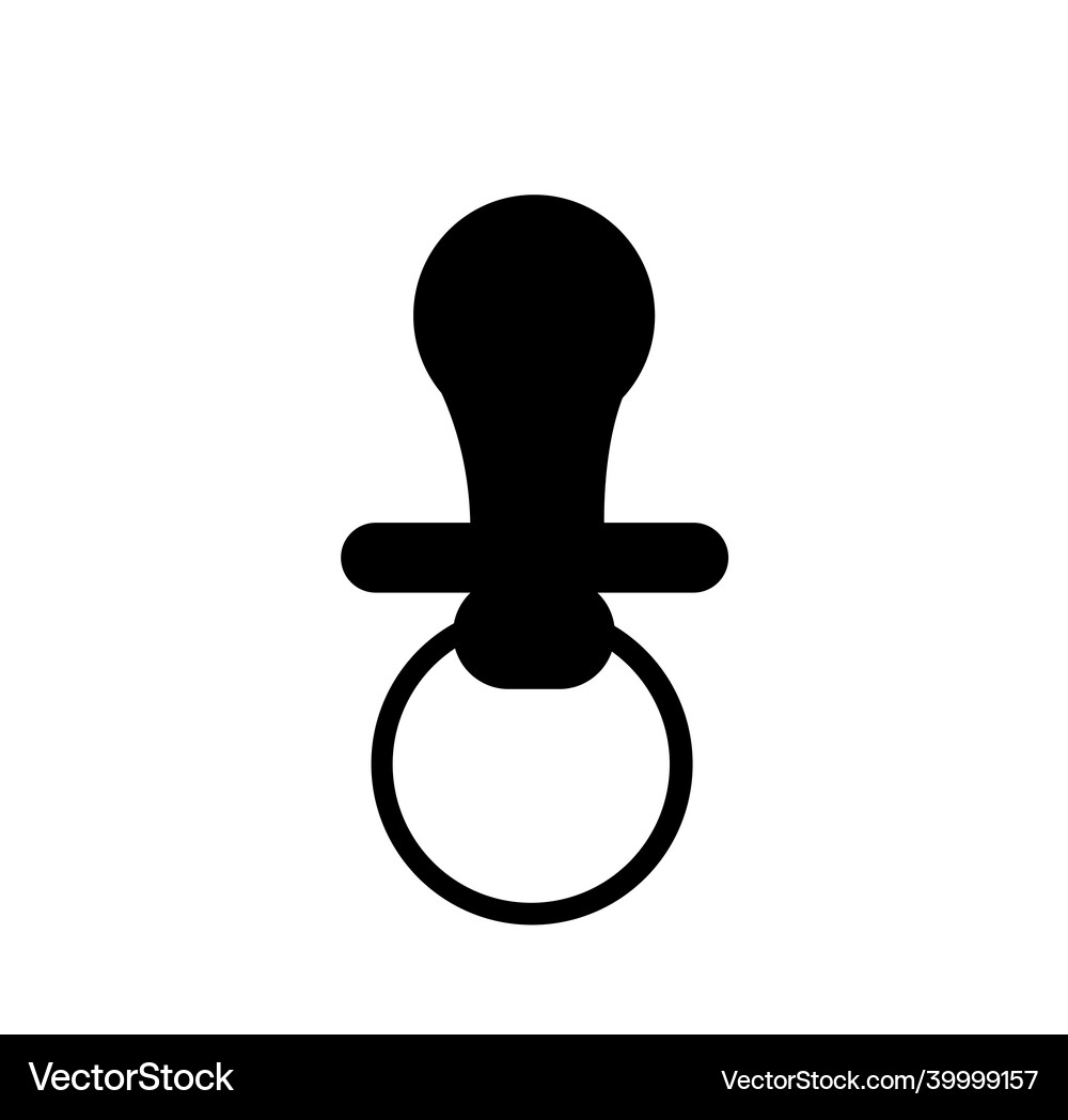 Baby pacifier icon Royalty Free Vector Image - VectorStock