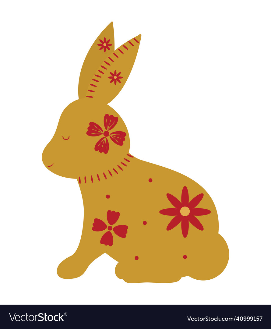 Chinese zodiac rabbit Royalty Free Vector Image Chinese zodiac rabbit Royalty Free Vector Image
