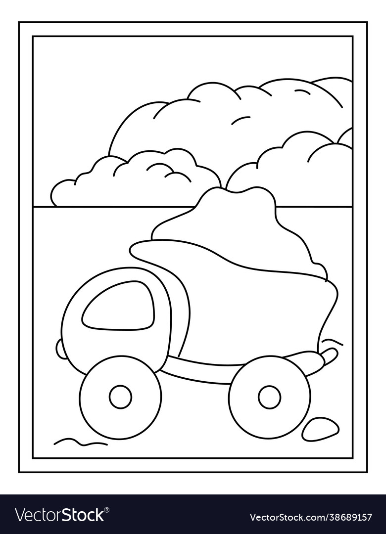 Construction van Royalty Free Vector Image - VectorStock