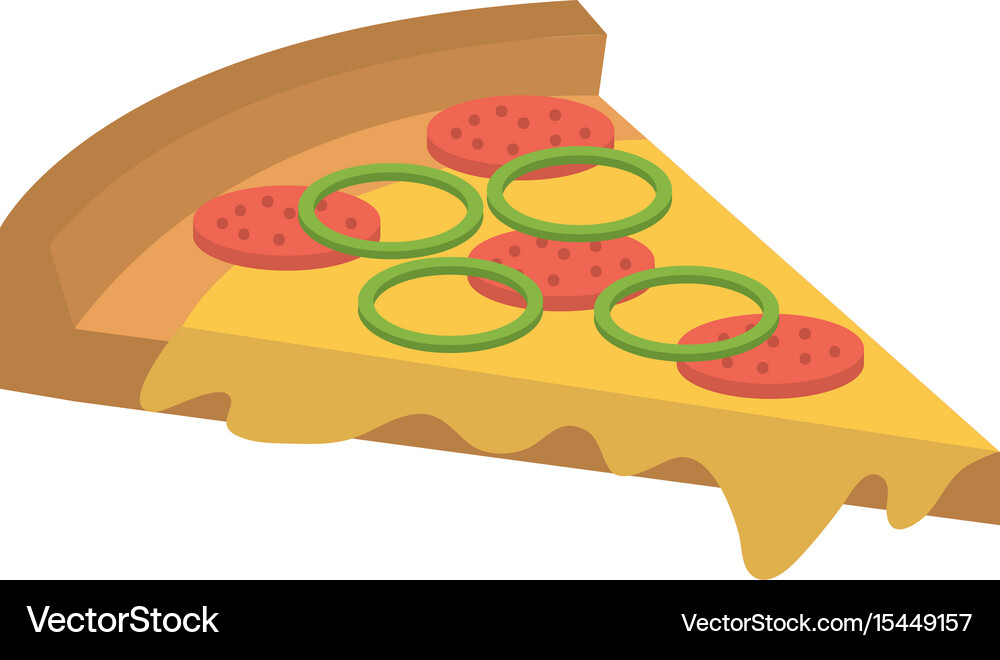 Delicious italian pizza icon Royalty Free Vector Image