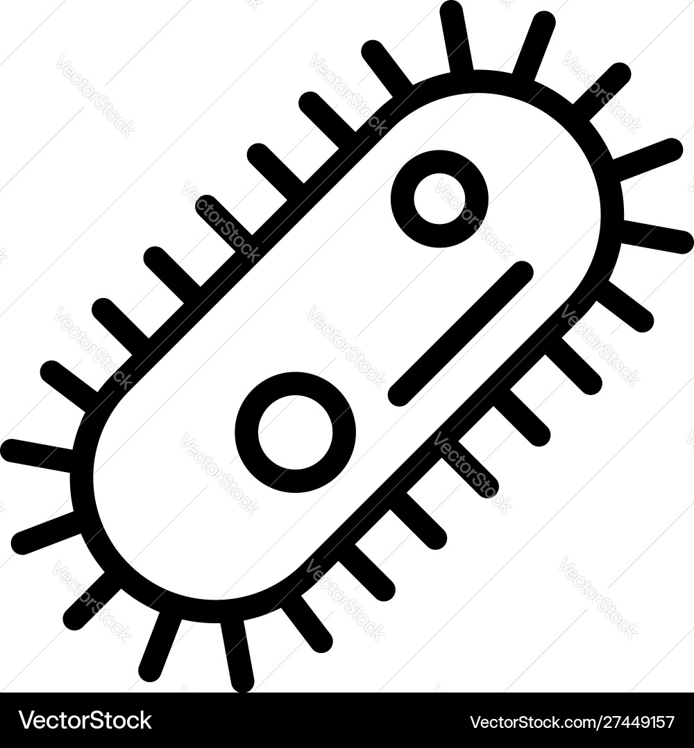 Epidemic bacteria icon outline style Royalty Free Vector