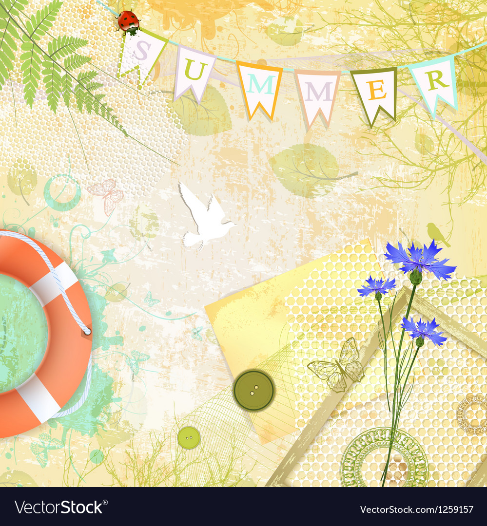 Summer background Royalty Free Vector Image - VectorStock