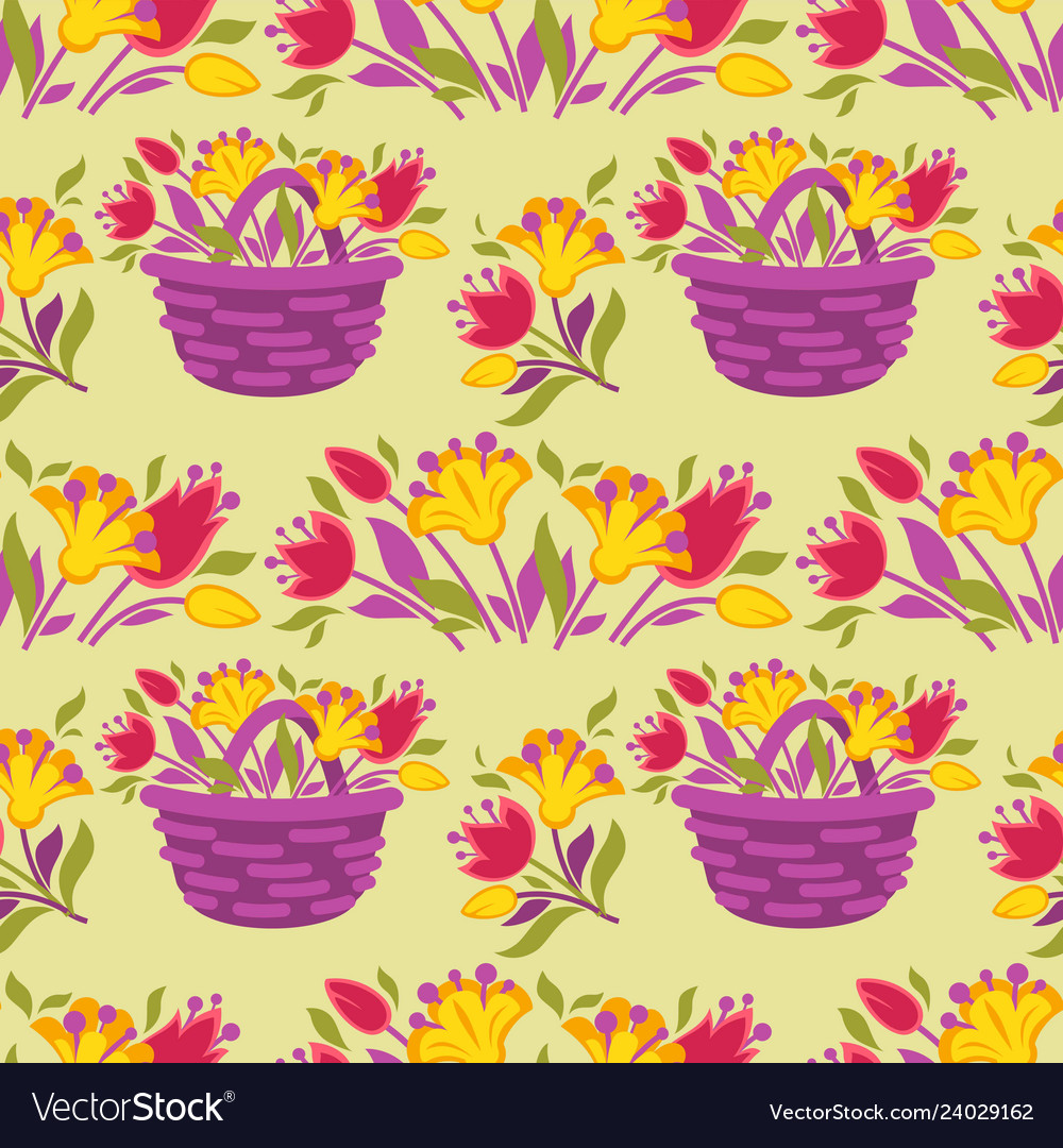 Background seamless pattern with spring Royalty Free Vector