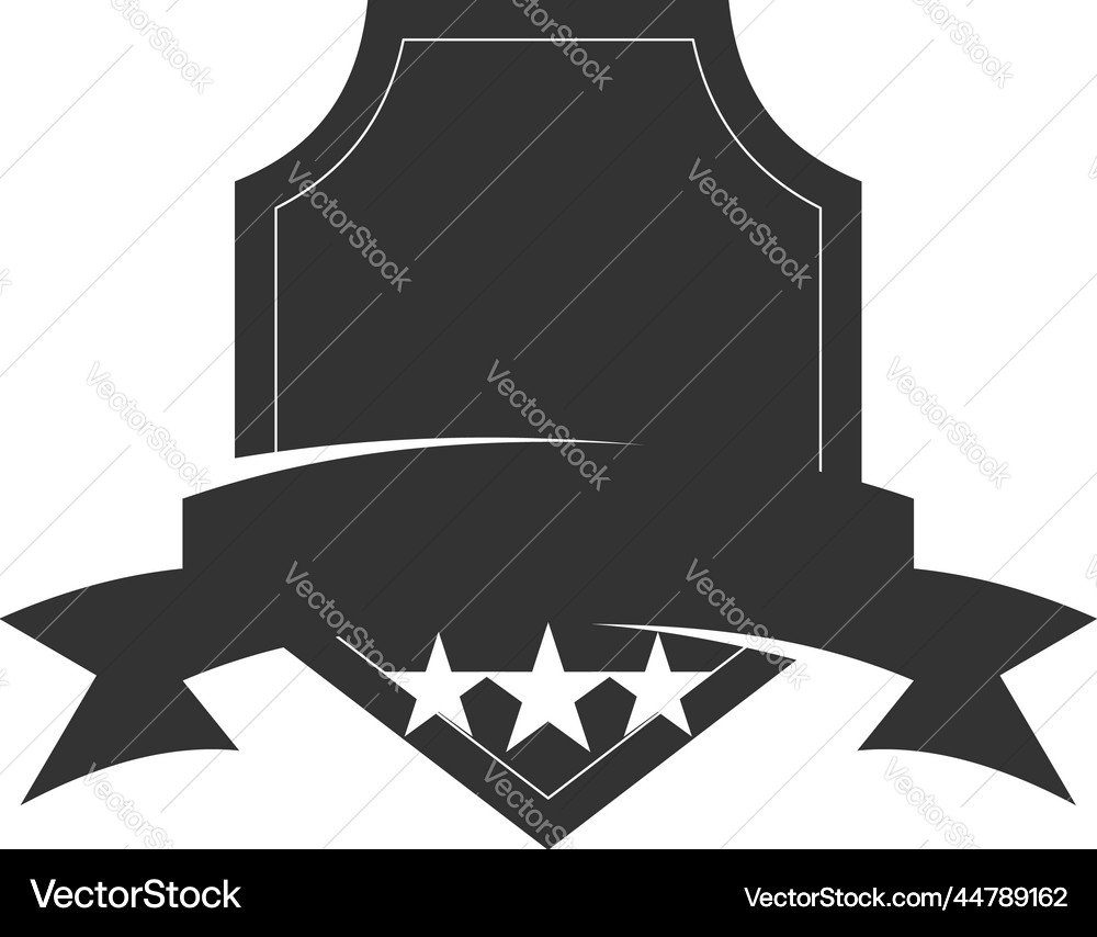 Emblem blank template logo icon brand identity Vector Image