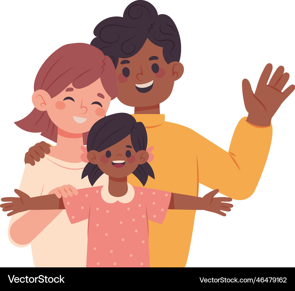Happy family people Royalty Free Vector Image - VectorStock